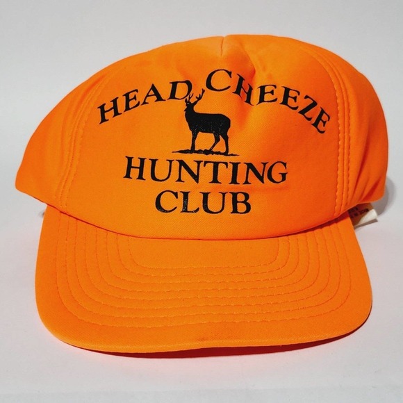 Accessories | Vintage Orange Snapback Cap Hat Head Cheeze Hunting Club ...
